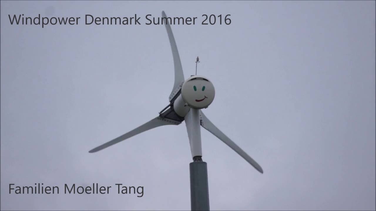 Danish windpower Samso - Vindmølle Sommer 2016 Samsø - YouTube