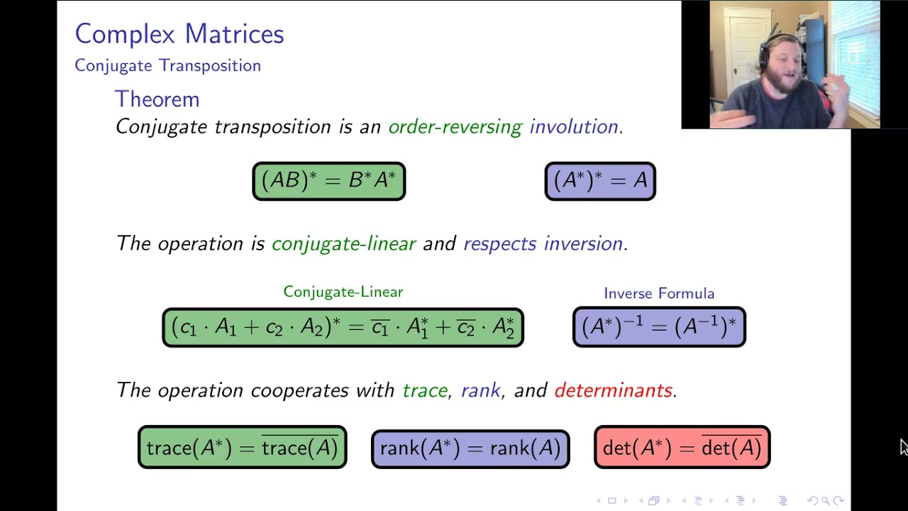 Complex Numbers: Part 3/5 "Complex Matrices" - YouTube