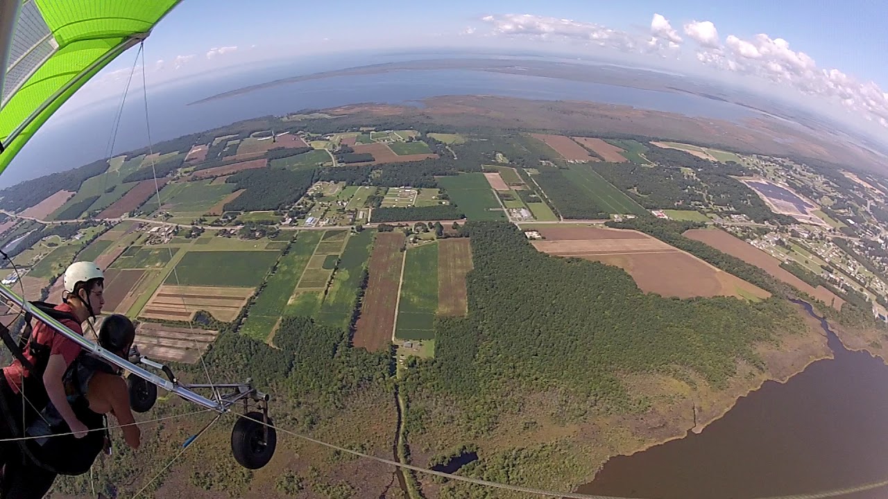 Ryan hang gliding in the OBX - YouTube