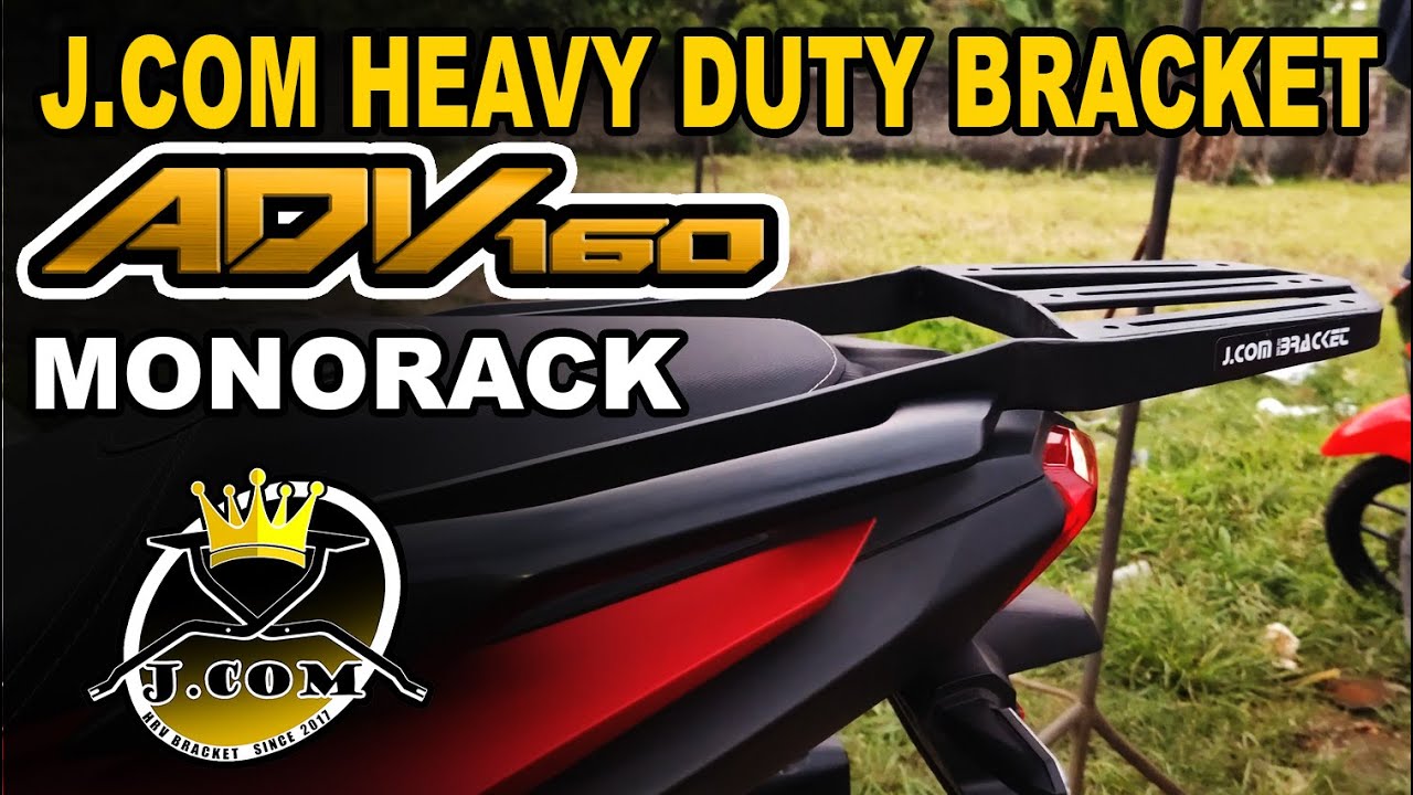 J.COM HONDA ADV 160 Heavy Duty top Box Bracket - YouTube
