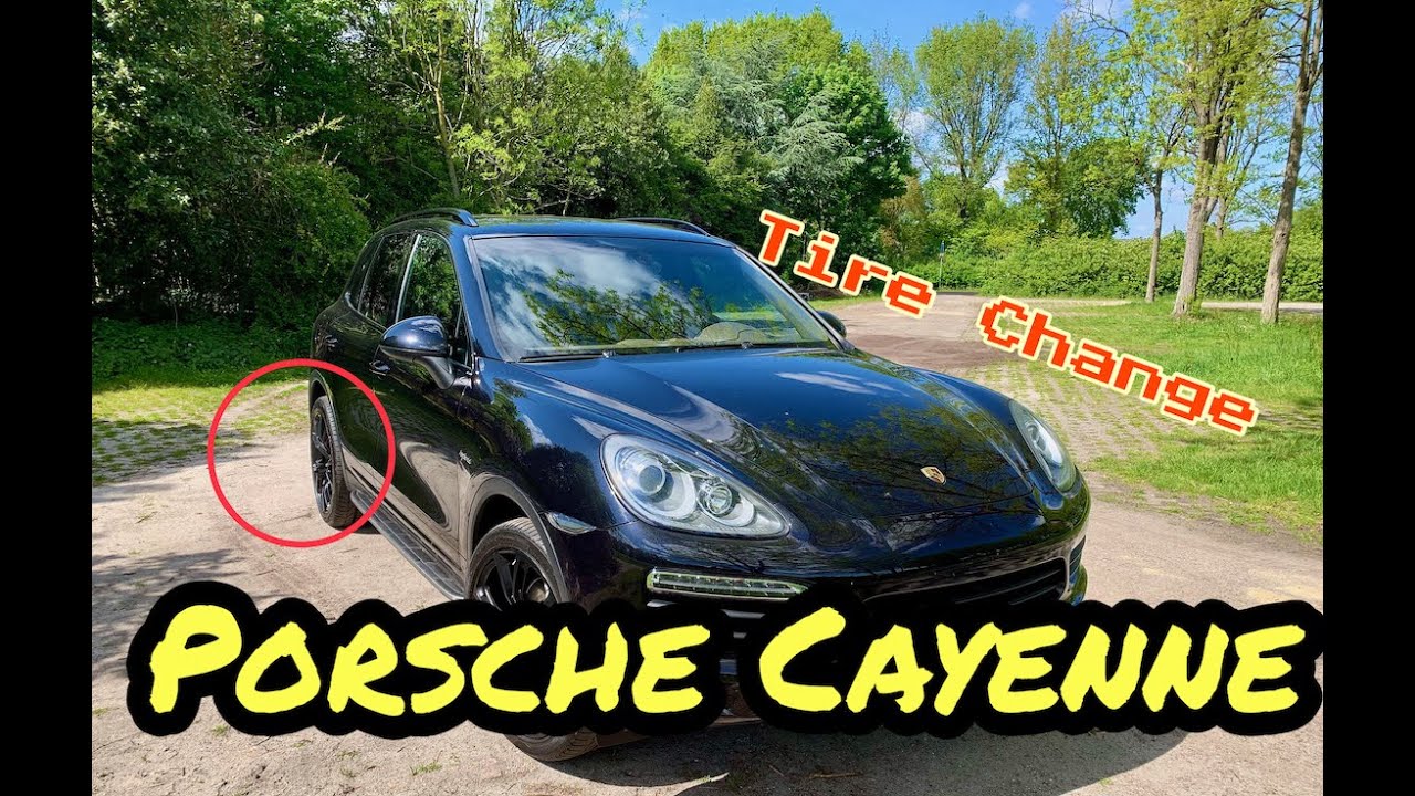 How to do a tire change on a Porsche Cayenne 2021 - YouTube