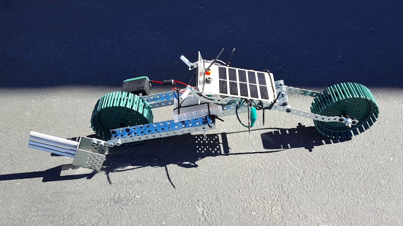 Solar powered VEX motorcycle - YouTube