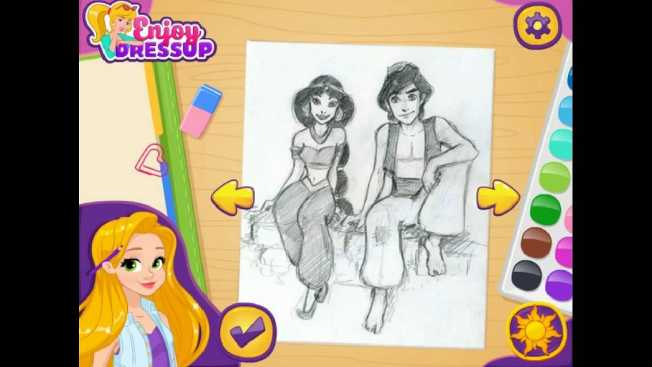 Rapunzel Art School Fashion - Didi Games by malditha - YouTube