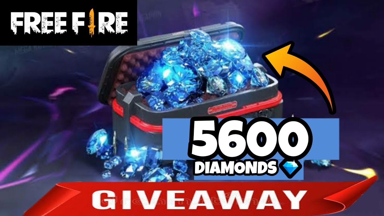 GIVING AWAY 5,600 Diamonds of free fire - YouTube