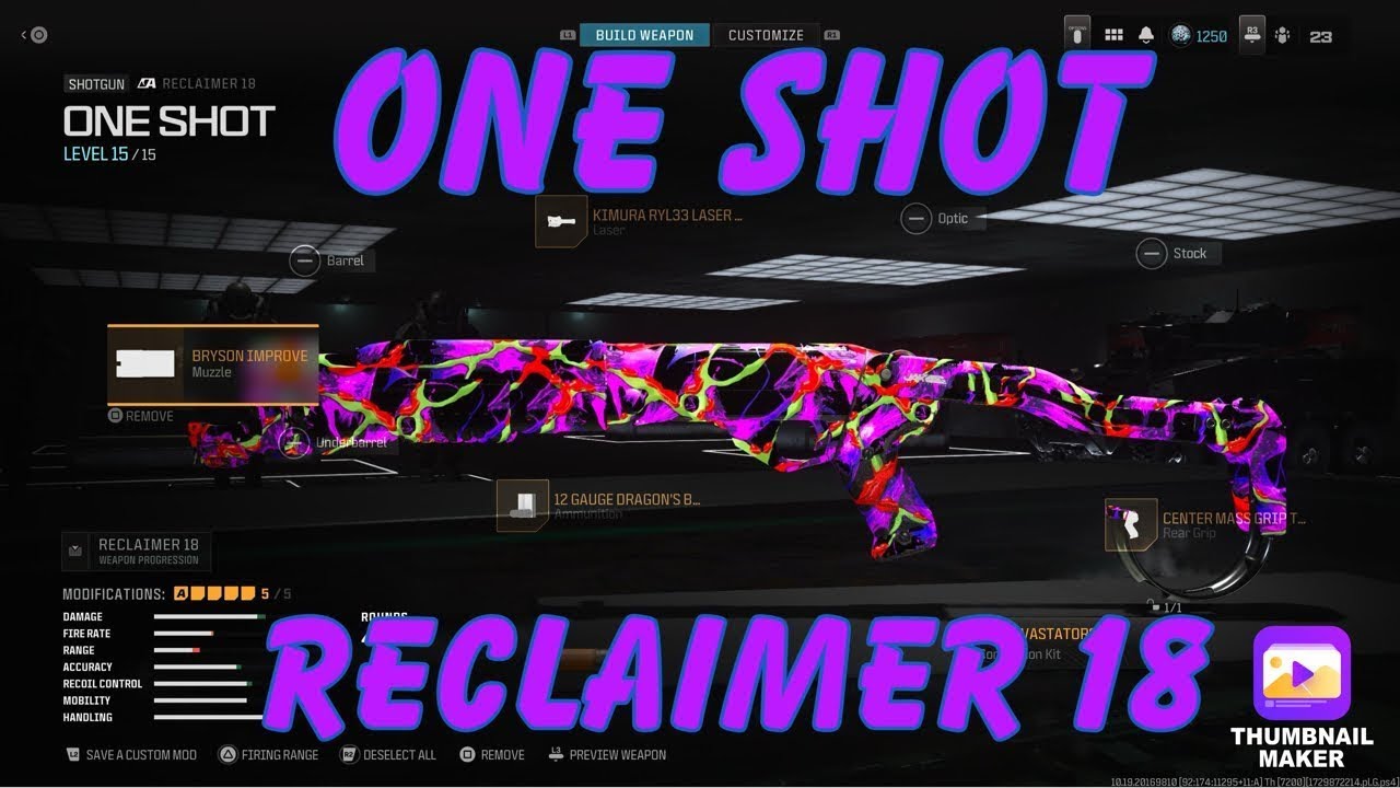 new *2 SHOT* RECLAIMER 18 LOADOUT IN WARZONE 3! 🔥 (Best RECLAIMER 18 ...