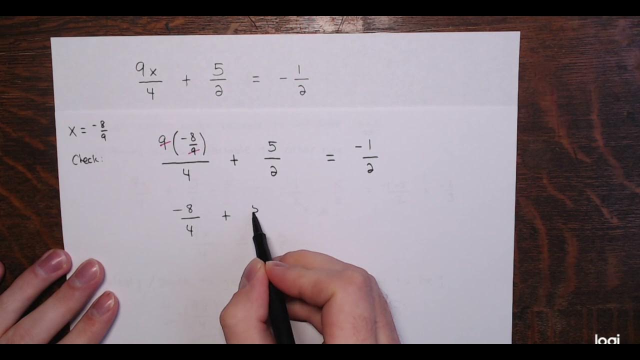 Knewton Alta Assignment - Section 2.2 Part 1: Solve Linear Equations in One Variable - YouTube