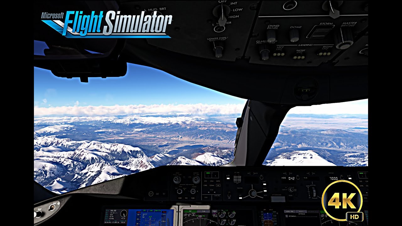 MSFS 2020 + Spectacular Graphics (4K) + LANDING IN DENVER! | Boeing 787 ...