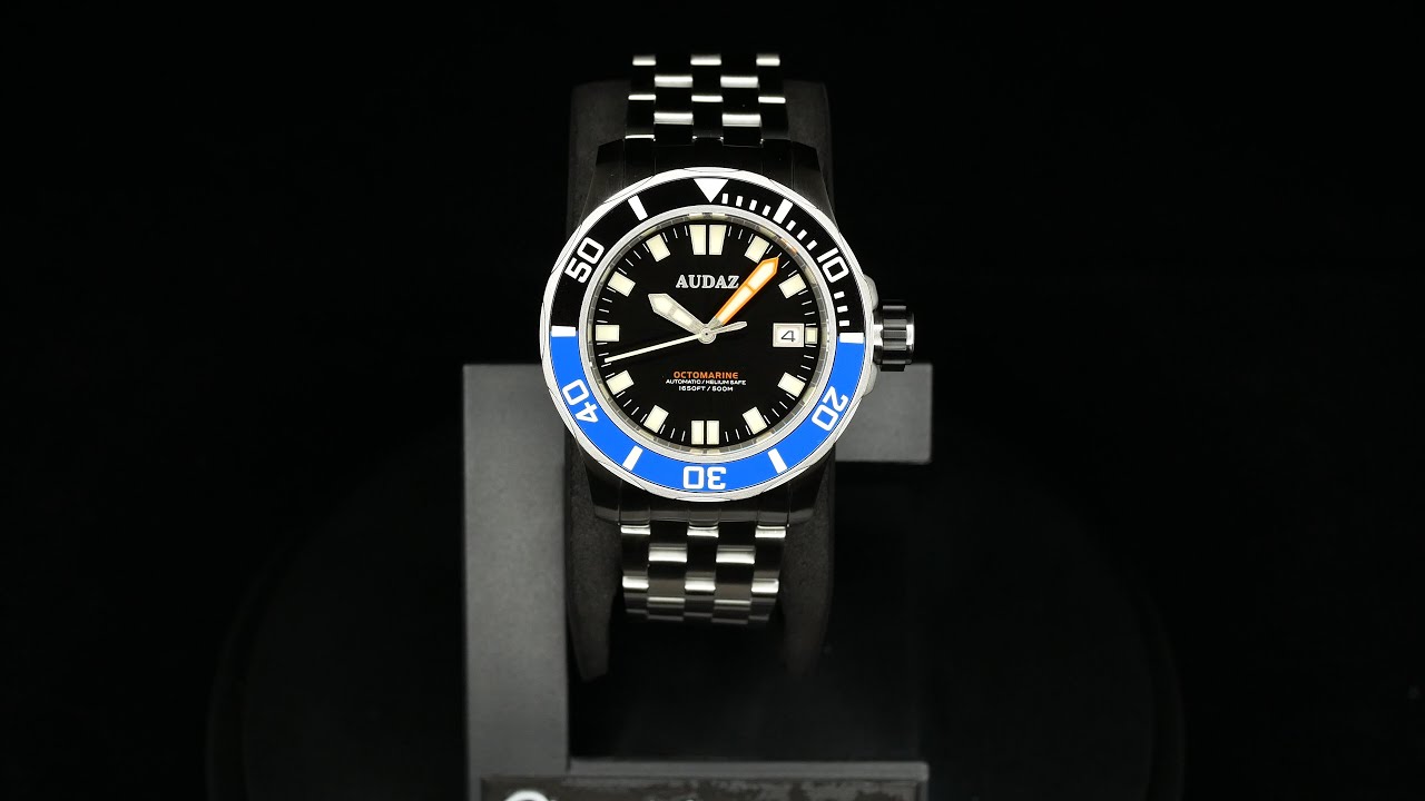 Audaz Octomarine Automatic Men's Diver Watch 42mm ADZ-2070-05 - YouTube