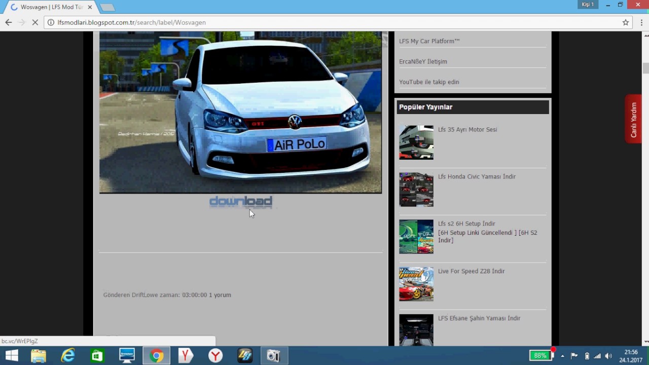 Lfs Mod nasıl yapılır ? - YouTube