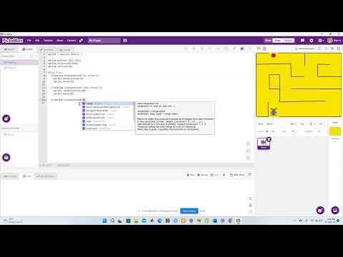 Simple maze game with python on pictoblox - YouTube