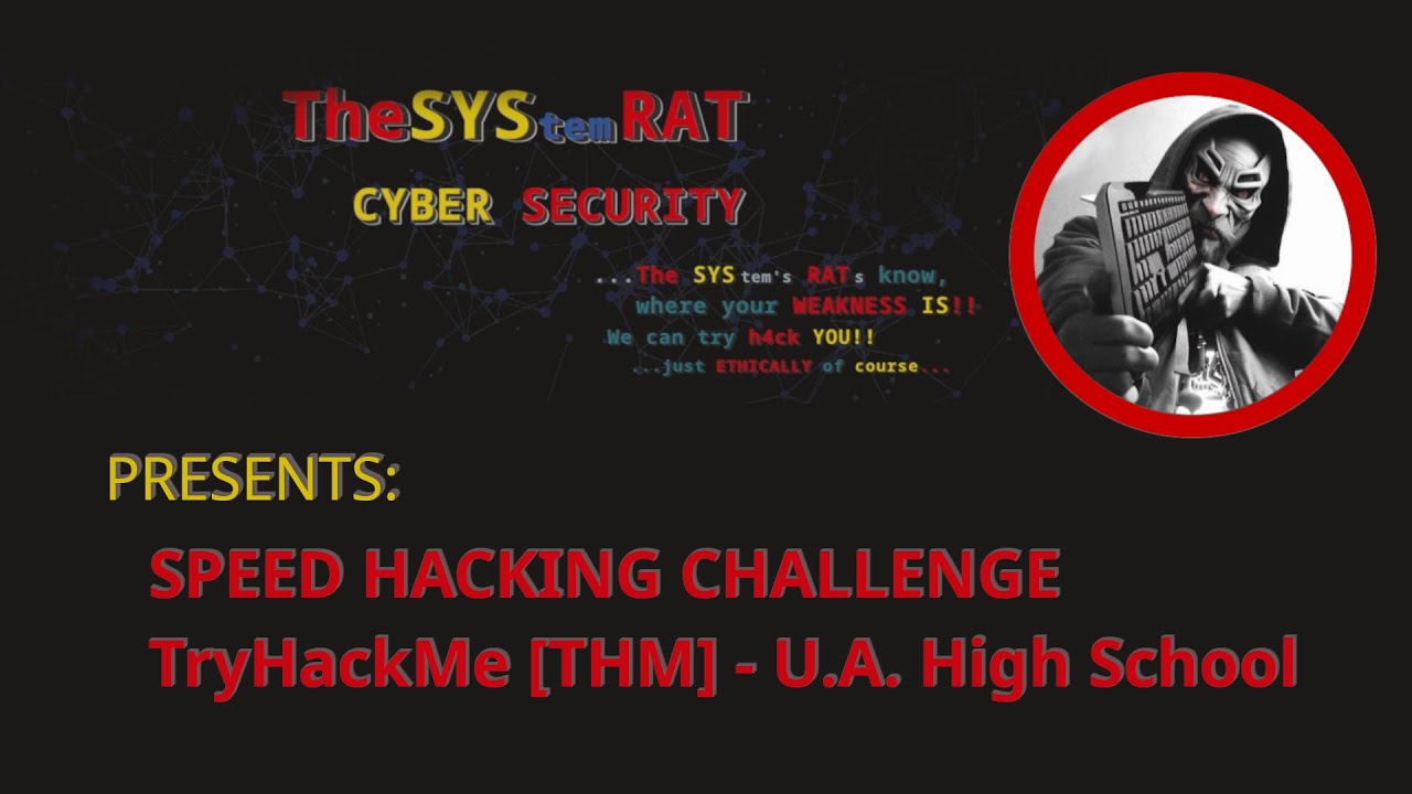 TryHackMe [THM ] - U.A. High School - Easy RED Team challenge - YouTube