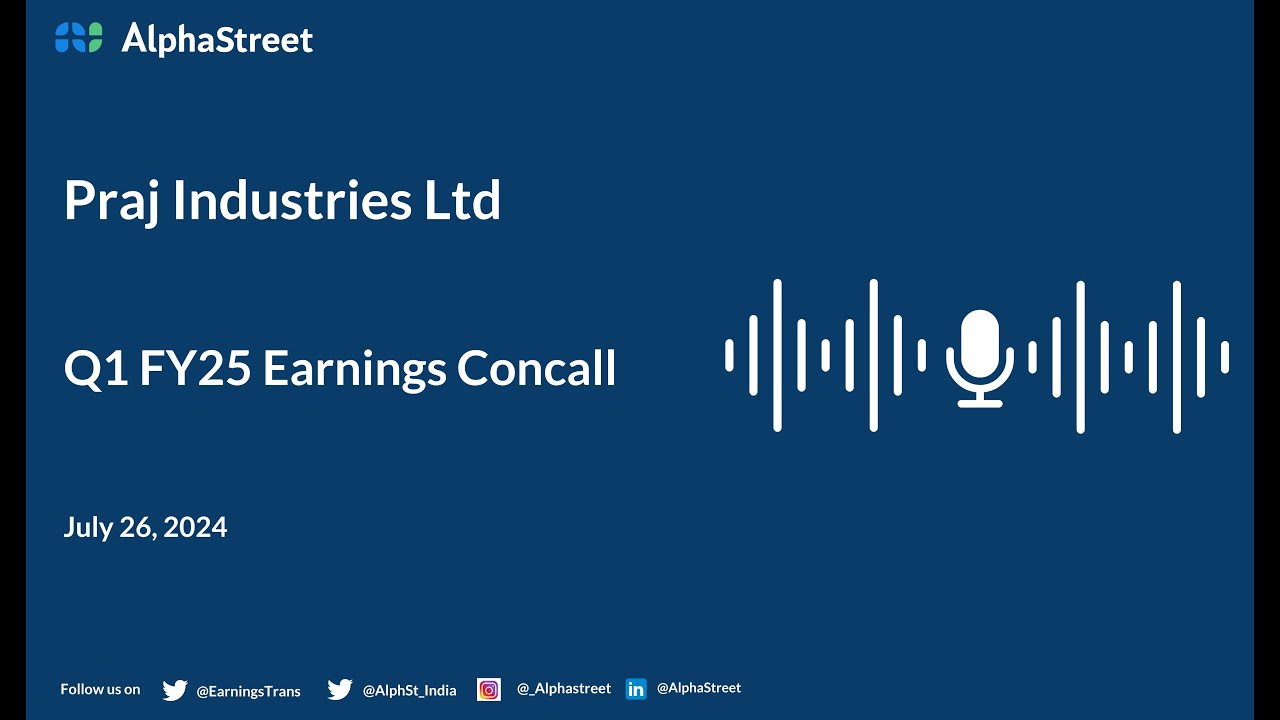 Praj Industries Ltd Q1 FY2024-25 Earnings Conference Call - YouTube