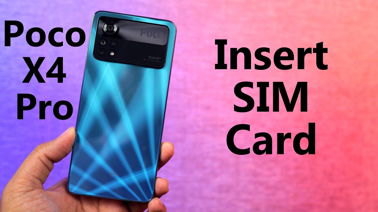 How to Insert SIM Card on Poco X4 Pro - YouTube