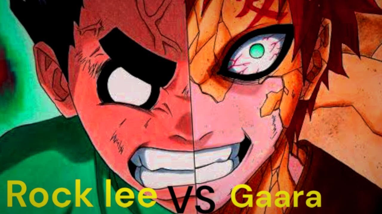 trending anime Naruto epic fight scene lee vs gaara #anime #naruto # ...