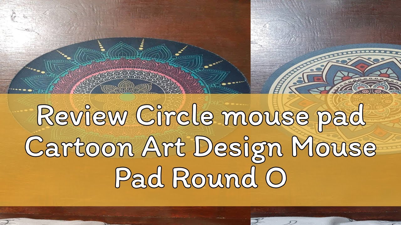 Review Circle mouse pad Cartoon Art Design Mouse Pad Round Office Mice ...