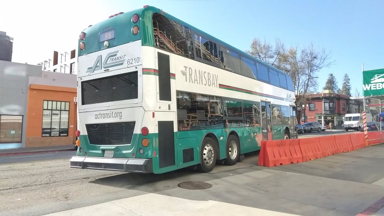 AC Transit 2018 Alexander Dennis Enviro500 #6210 on Line FS - YouTube