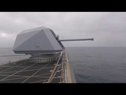 Littoral Combat Ship Live Fire with 57MM Naval Gun System