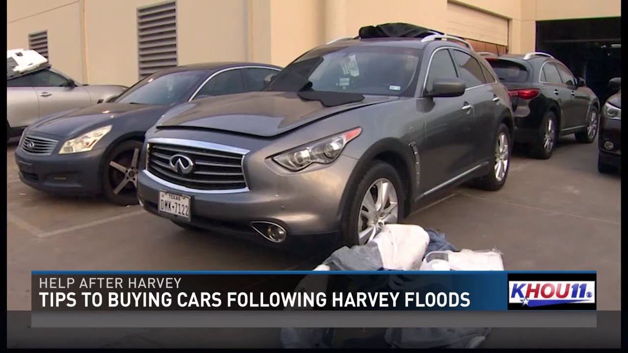 Tips to buying cars following Harvey floods - YouTube