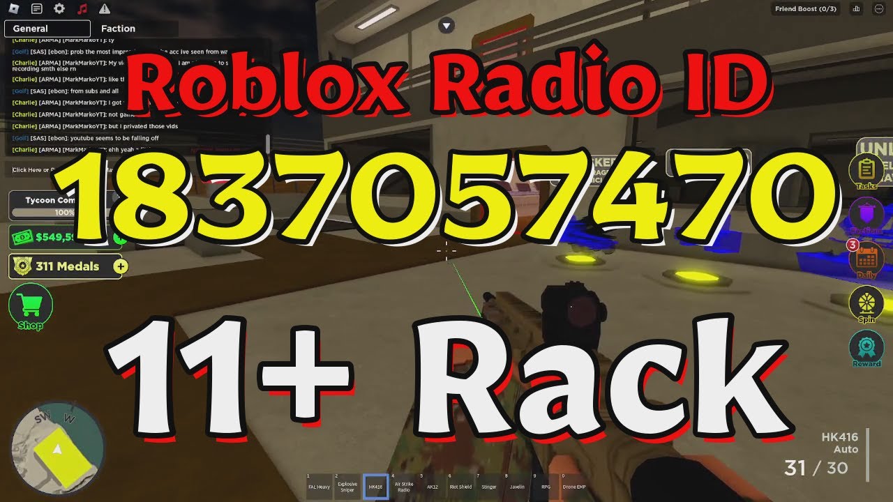 Rack Roblox Radio Codes/IDs - YouTube