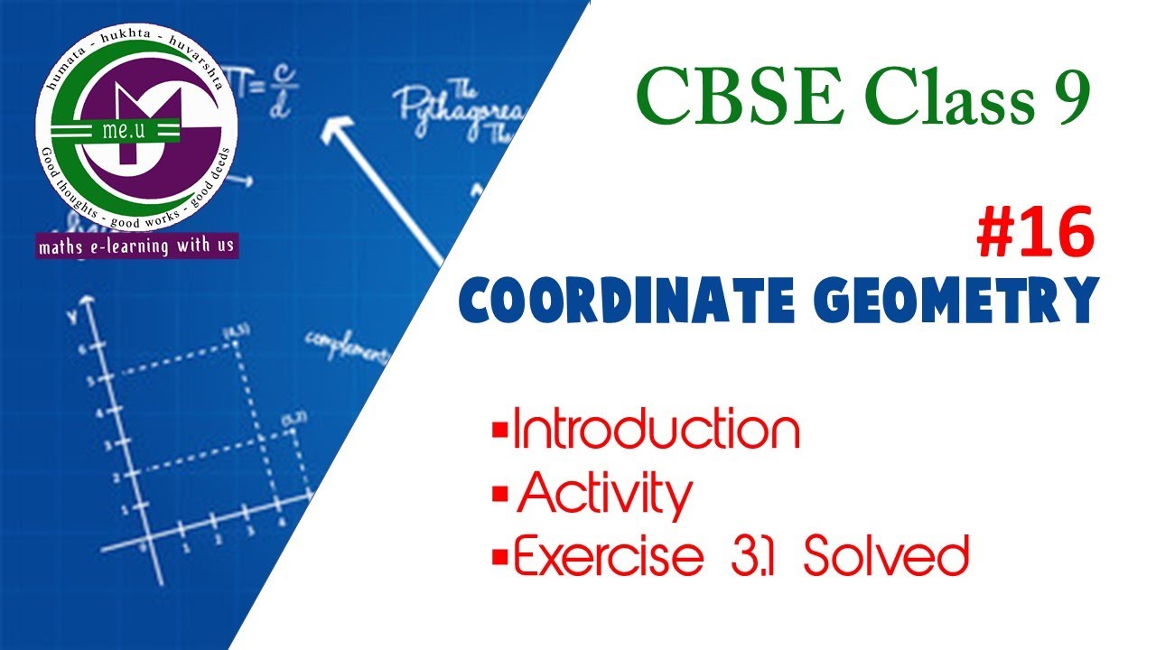 Coordinate Geometry | CBSE(NCERT) Class 9 | Introduction | Ex.3.1 | P ...