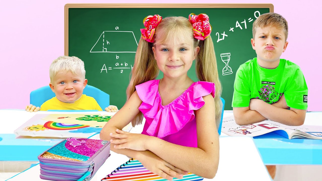 Diana y Roma en la escuela. Oliver es un nuevo estudiante - YouTube