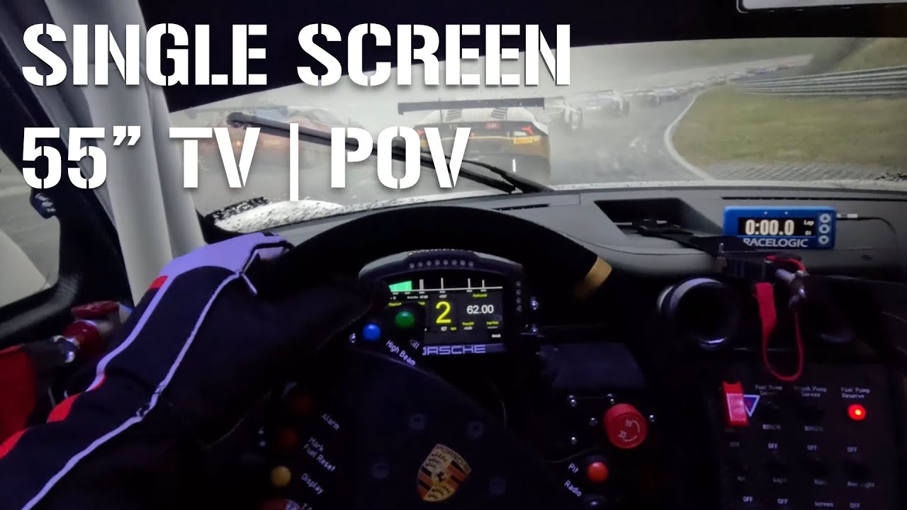 Sim Racing on a 55” TV | POV | Single Screen | Zandvoort | ACC ...