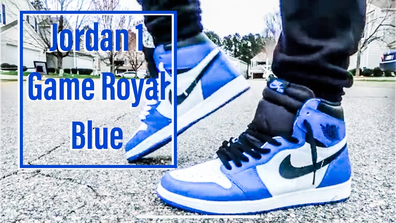Jordan 1 "Game Royal" Blue Pick Up Review + Epic On Foot - YouTube