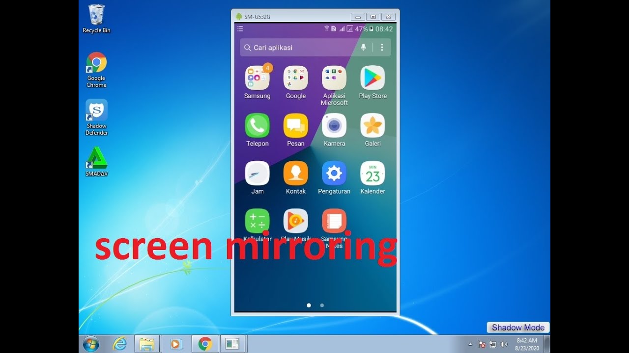 Cara Menampilkan Layar HP (Screen Mirroring) di Laptop Komputer Windows ...