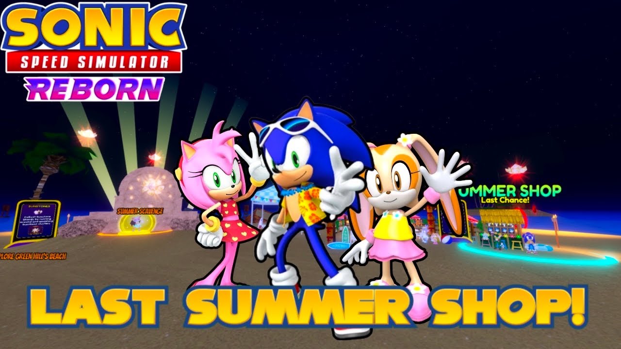 Summer Shop Last Update + Giveaway Announcement (Sonic Speed Simulator ...