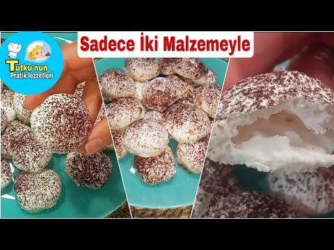 SADECE 2 MALZEME KULLANARAK MUHTEŞEM BEZE'LER  HAZIRLAYABİLİRSİNİZ ✅ BEZE TARİFİ!