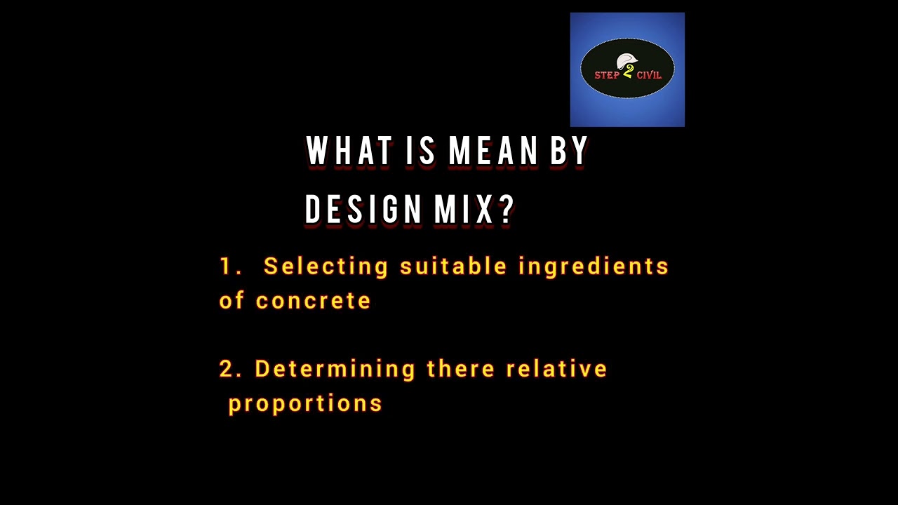 What Is Mean By Design Mix Civil Engineering Interview Question what-is-mean-by-design-mix-civil-engineering-interview-question