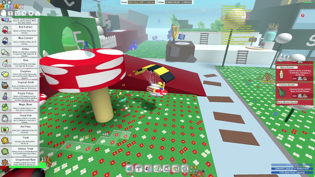 How to get snowflakes fast in Bee Swarm Simulator 2021! (MOST VIEWED ...