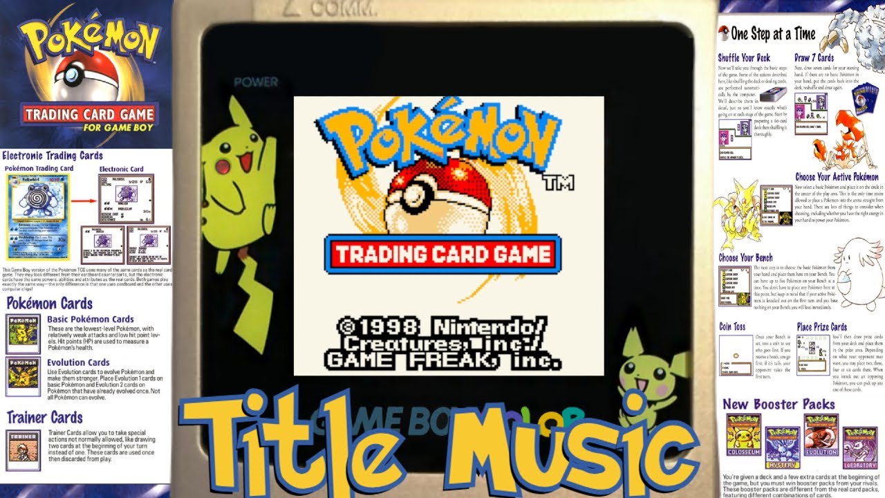 Pokemon Trading Card Game (Game Boy Color) Music - Title Screen - YouTube
