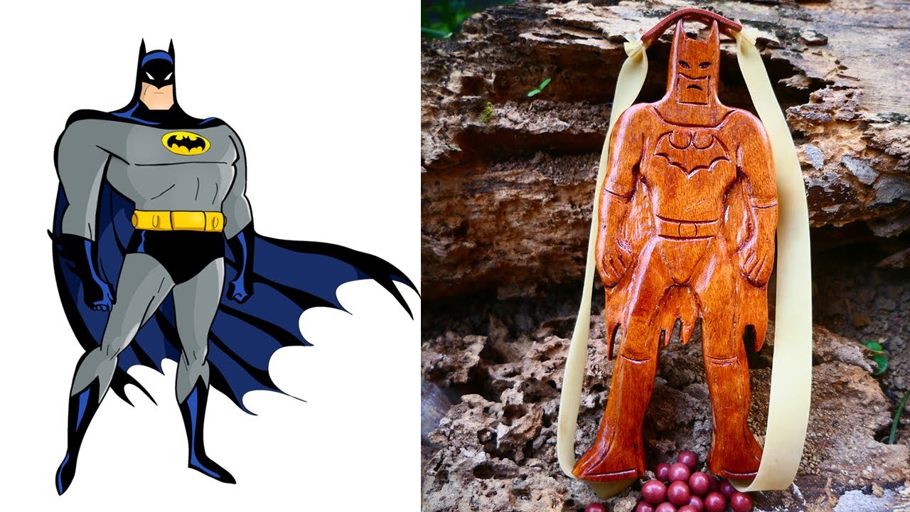 The Amazing Batman Slingshot Made from Wooden | Beautiful with Powerful ...