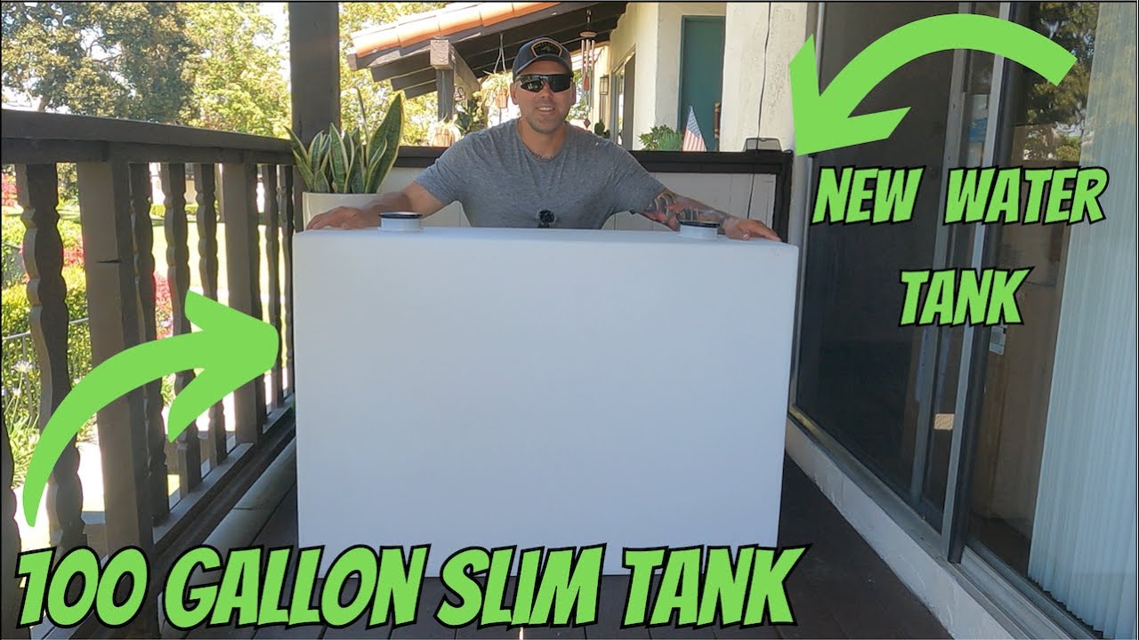 100 Gallon slim Water Tank For Mobile Detailing. - YouTube