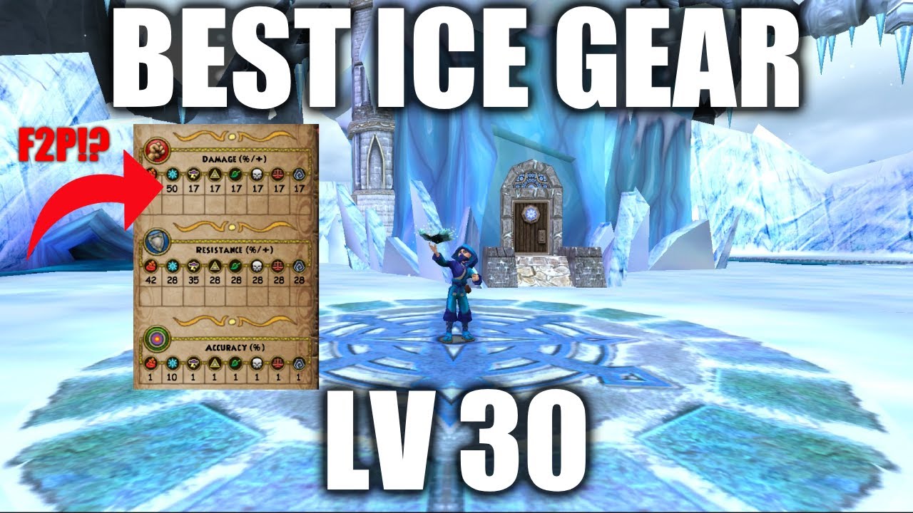 Wizard101: BEST LEVEL 30 ICE GEAR - YouTube
