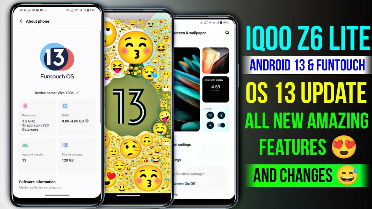 IQoo Z6 Lite Android 13 Update|IQoo Z6 Funtouch Os 13 Update|IQoo Z6 Lite Android 13 Update ...