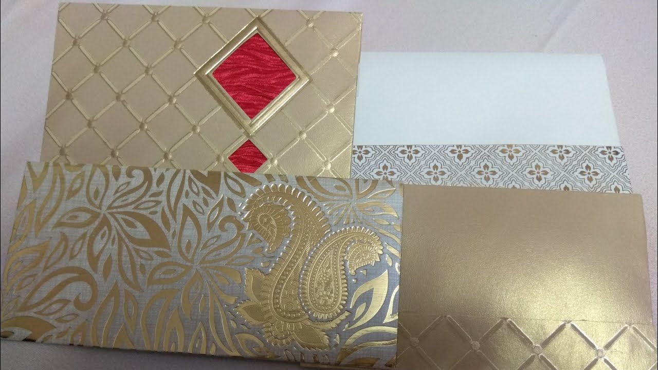Best out of waste envelope making from invitation cards easy step - YouTube
