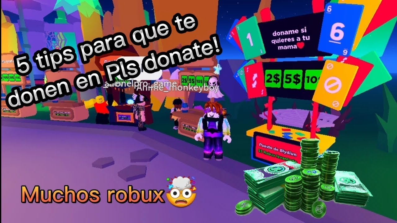 🤩Trucos y consejos, para que TE DONEN en Pls Donate!🤯 - YouTube