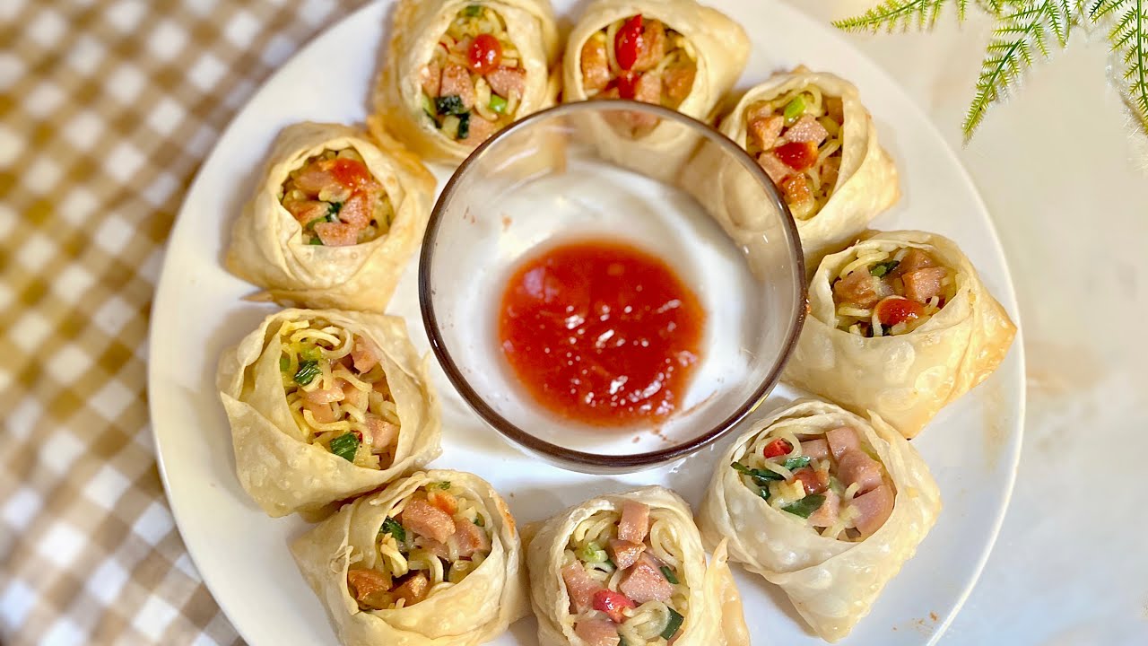 RESEP CEMILAN PANGSIT ISI MIE BISA JADI IDE JUALAN - YouTube