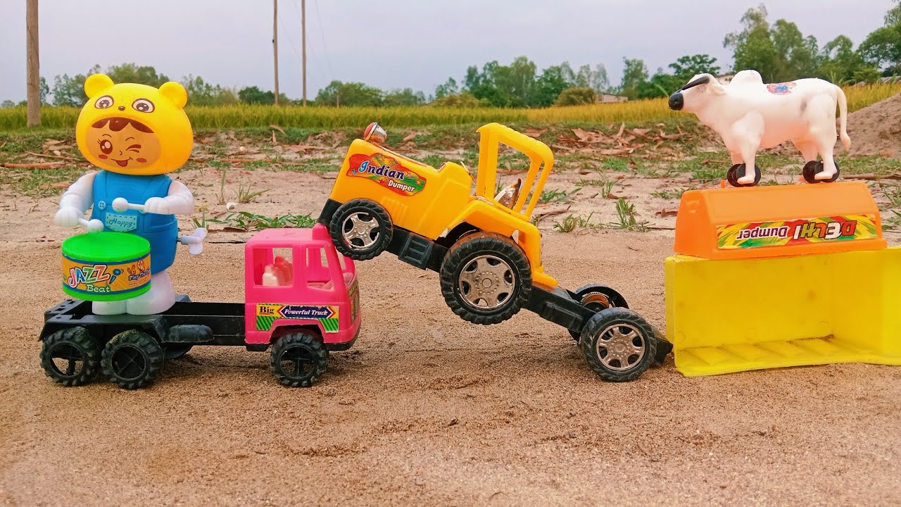 mini tractor dumper video l sonalika tractor Tata dumper truck video l ...