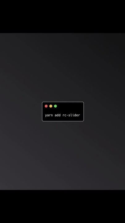 rc-slider react library! - YouTube