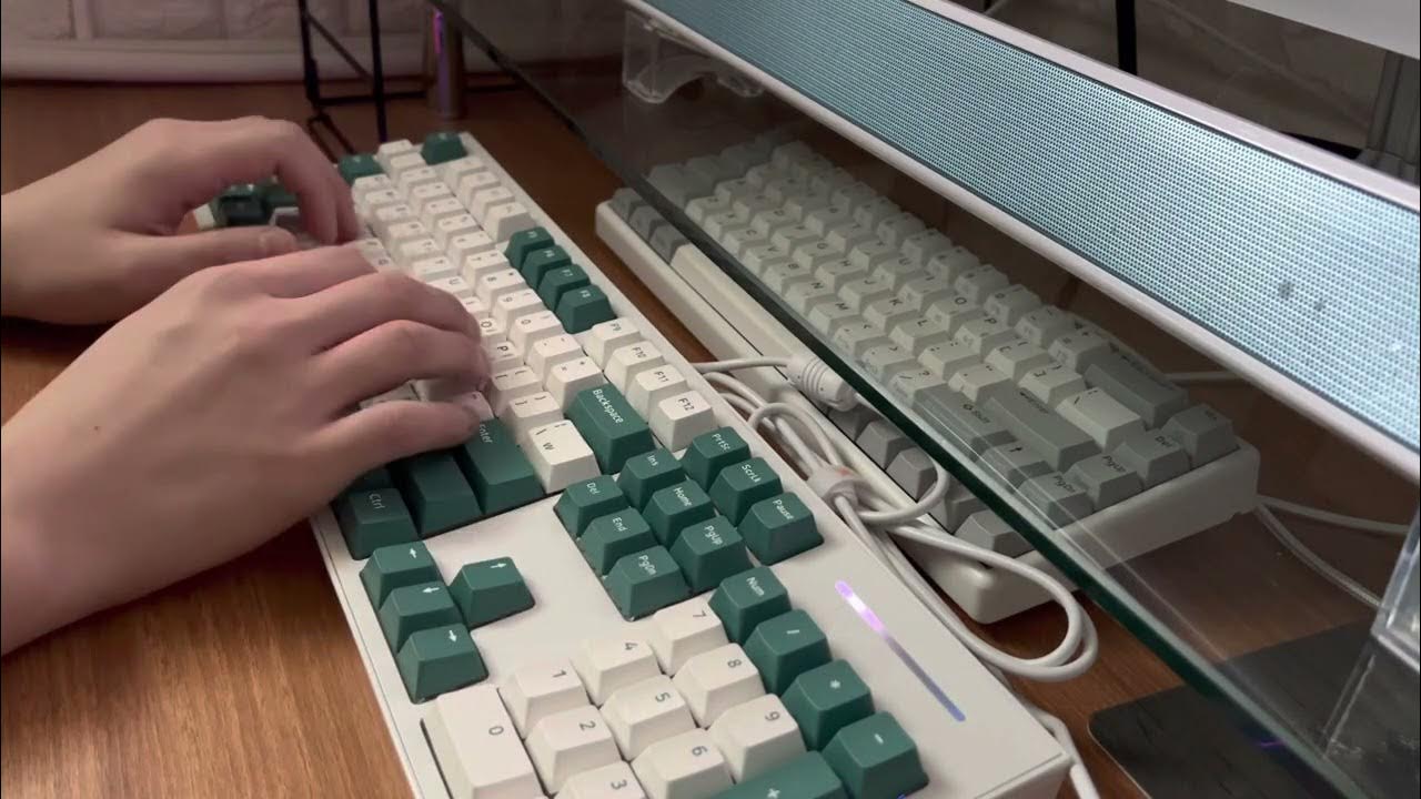 COX CK01 PBT SL 저소음 백축 - YouTube