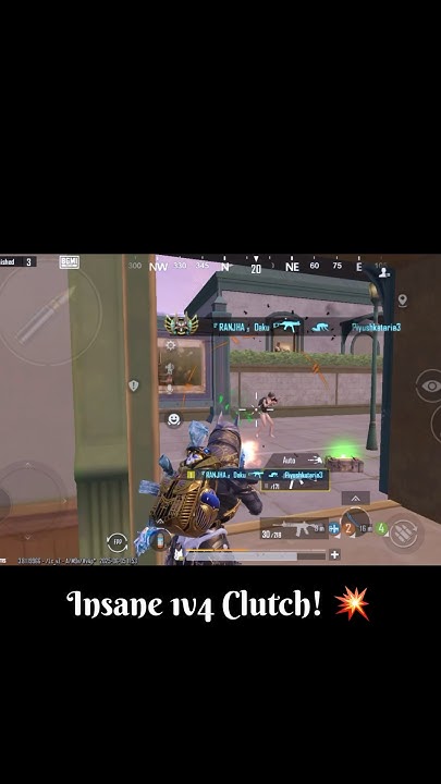 INSANE 1v4 Clutch! 💥 Pro Squad Wiped | BGMI - YouTube