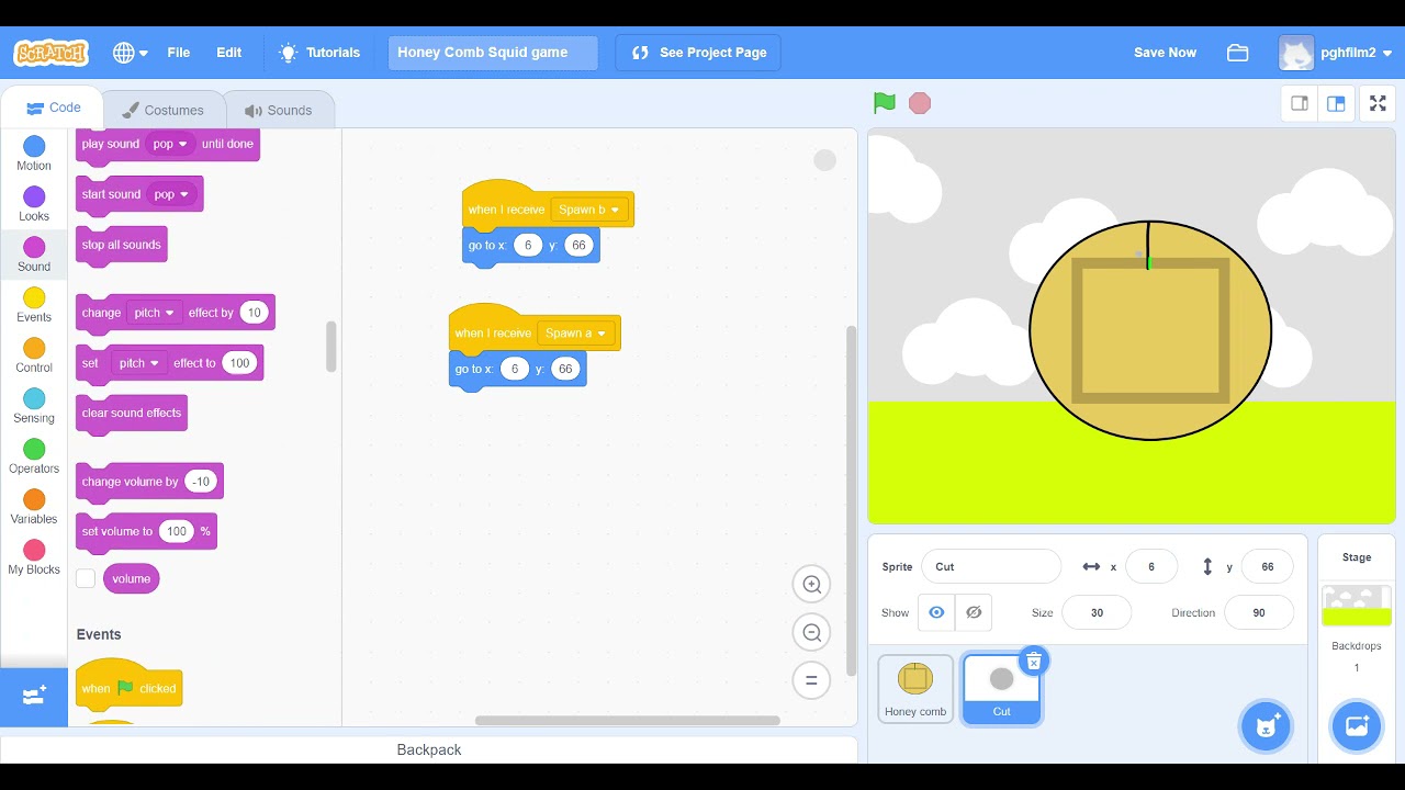 How to make to Squid game Honey comb in scratch! - YouTube