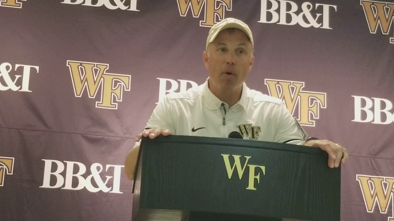 Wake Forest coach Dave Clawson post FSU - YouTube