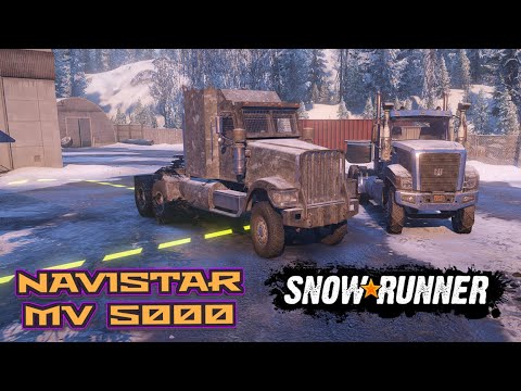 SnowRunner Ağır Nakliyenin Kralı Navistar MV 5000 - YouTube