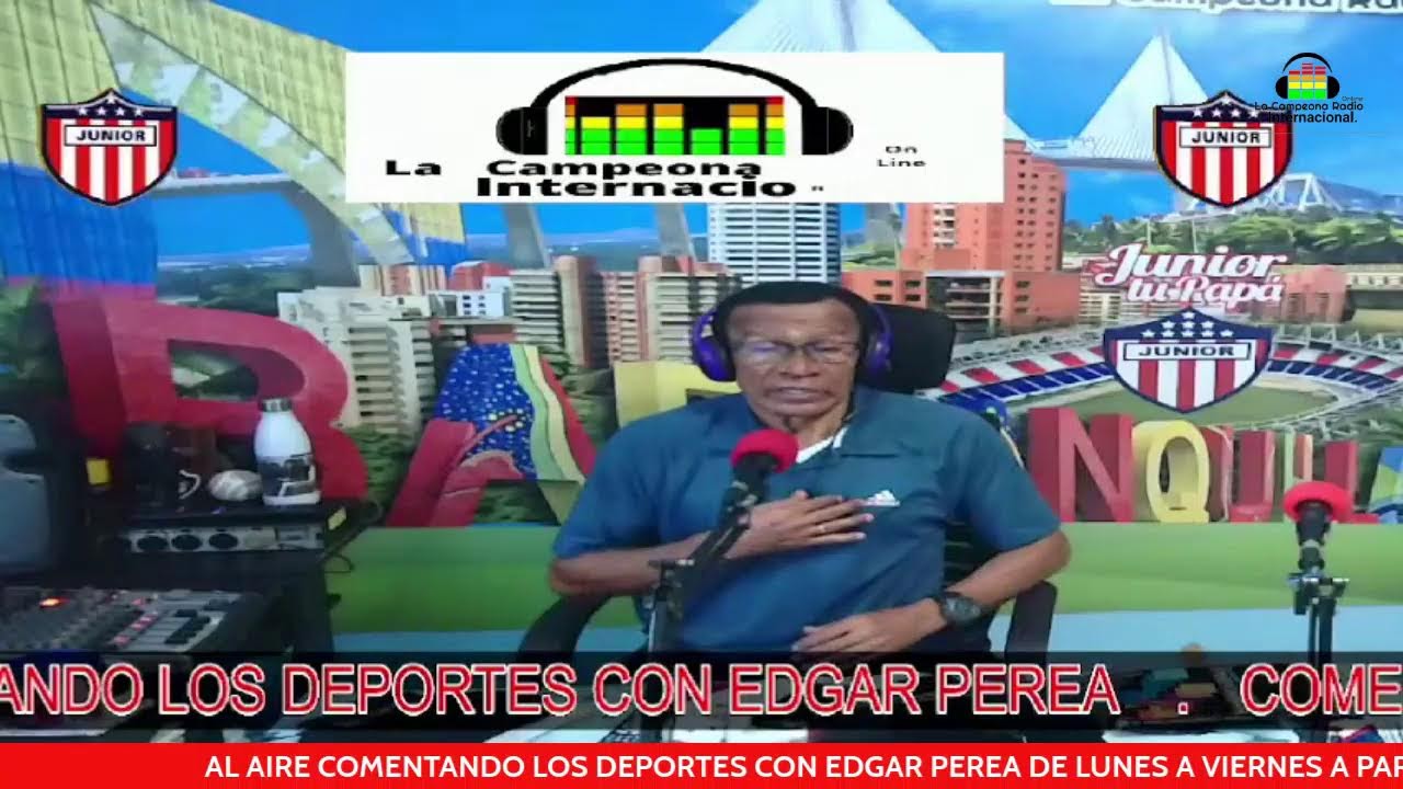 COMENTANDO LOS DEPORTES CON EL CAMPEON :EDGAR PEREA..AL AIRE.. - YouTube