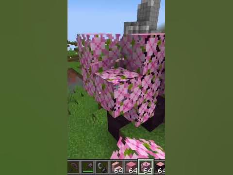 How to build a cherry themed nether portal #minecraft - YouTube