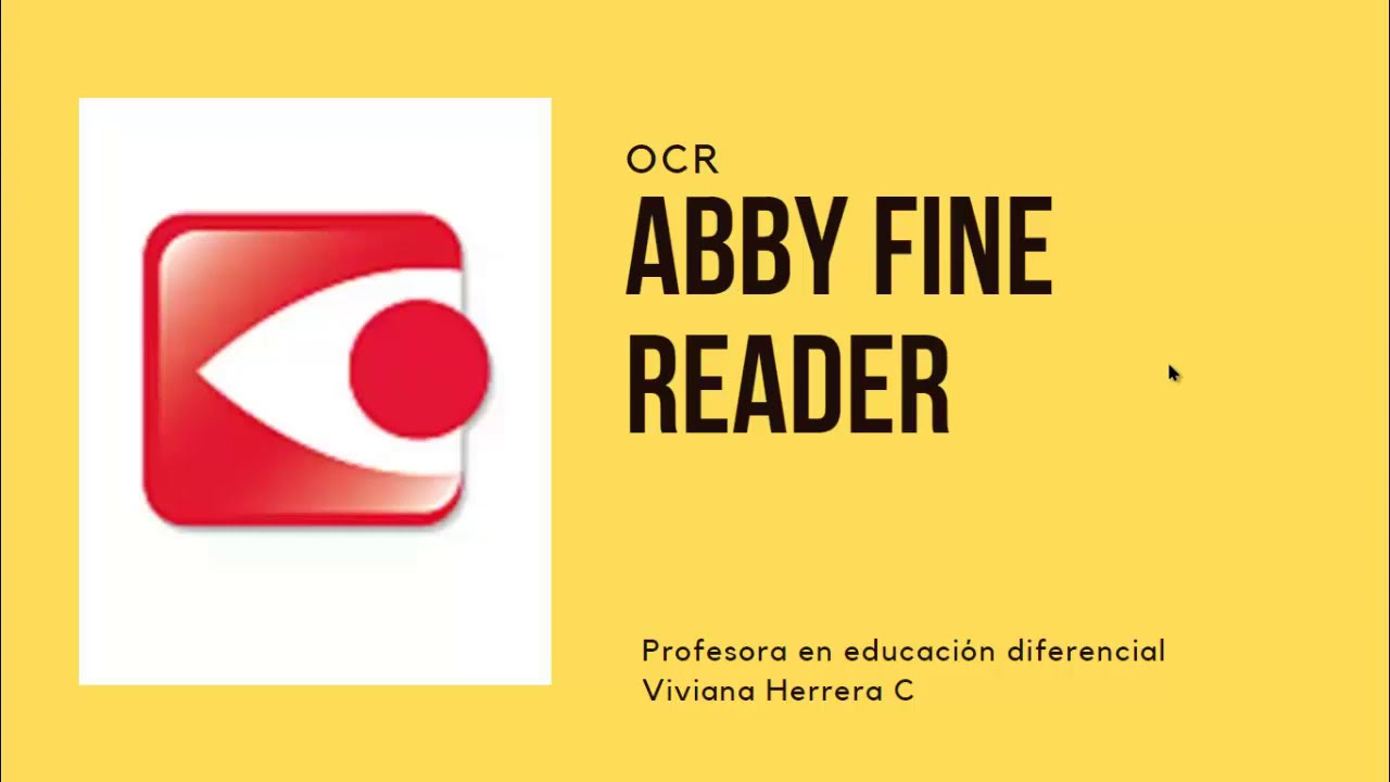 OCR - ABBY Fine Reader - YouTube